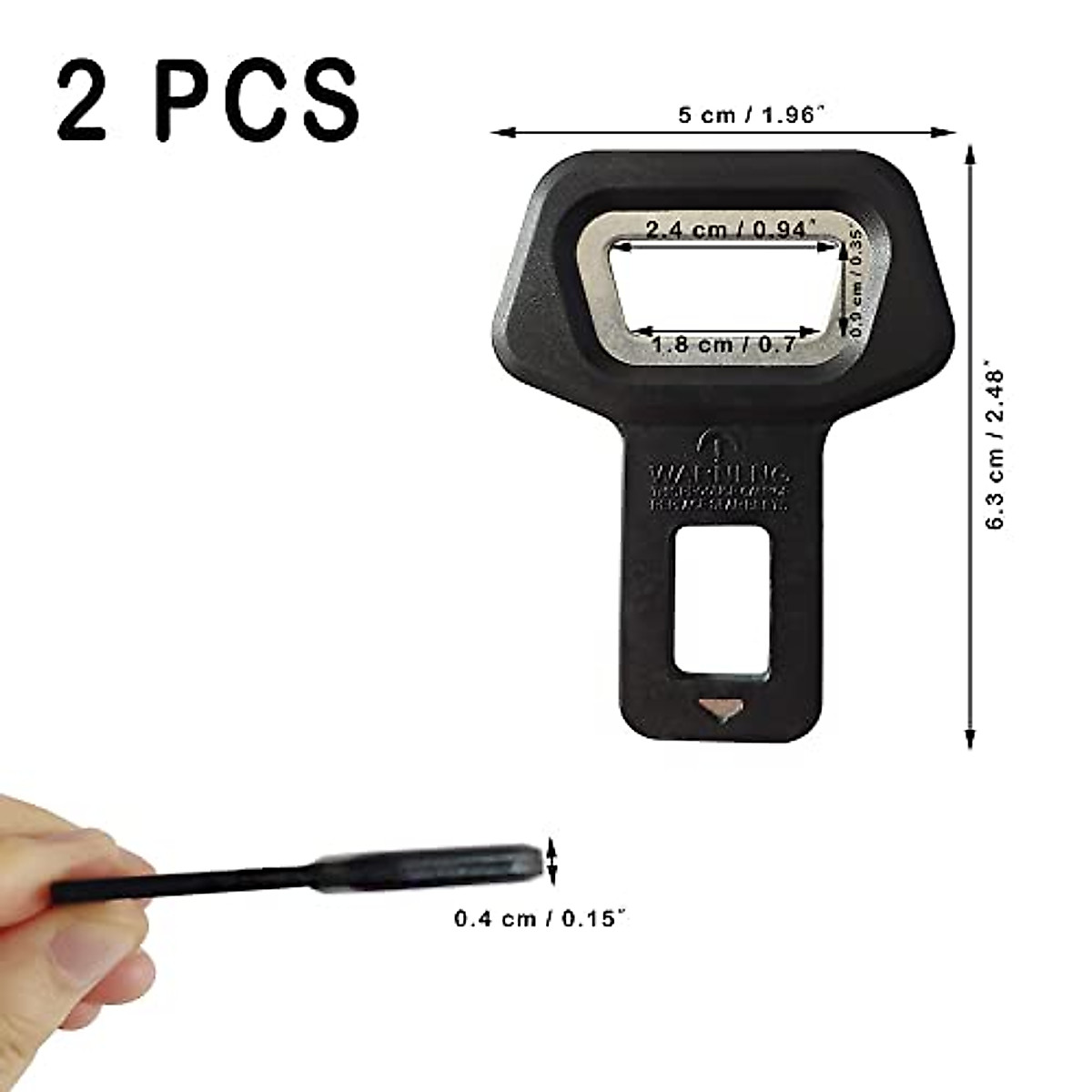 2 Pcs Flat Bottle Opener Attachable Keychain Can Opener Beer Openers for Bar Bartender Kitchen, Gift for Men Husband Dad Father Boyfriend