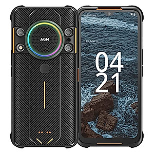 AGM H5 Rugged Smartphone(2023), Rugged Smartphone 109dB Loudest Speaker, Rugged Phone 6.52" HD Screen 6G+128G, Night Vision Camera, IP68 Waterproof Smartphone Outdoor, Dual SIM 4G Android 12