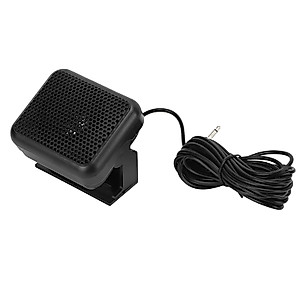 Radios External Speaker, 3W 8Ω Black ABS Two Way Universal CB External Speaker, for Audio Speakers with External Speakers, Car Radio, Small Speakers