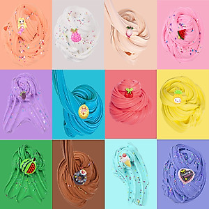 35 Pack Mini Butter Slime Kit with Slime Accessories - Scented Slime for Boys & Girls - Soft, Non-Sticky & Fun Party Toy for Kids - Stress Relief