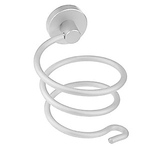 BESTOMZ Hair Blow Dryer Holder, Wall Mount Spiral Blower Stand