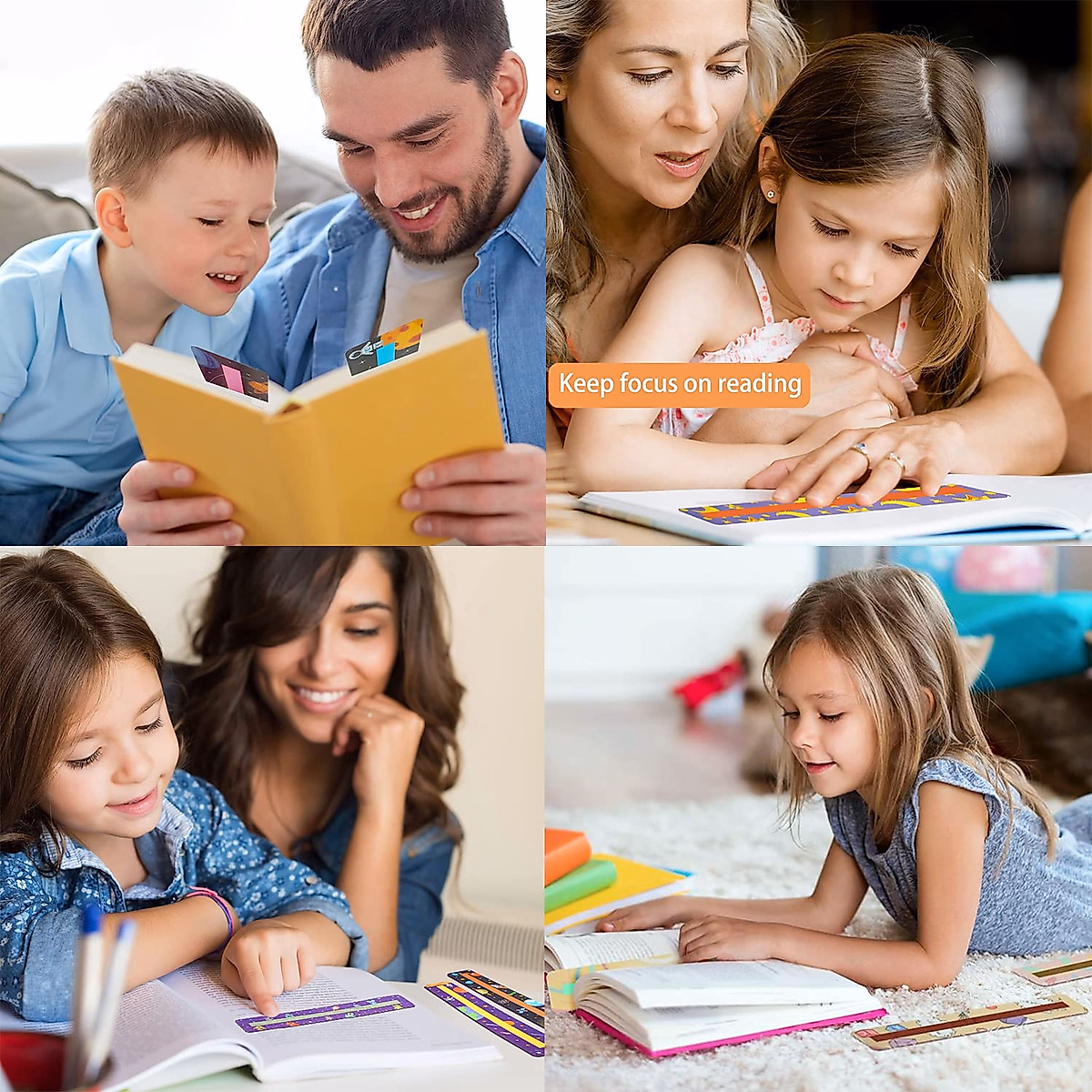 28 Pieces Dyslexia Tools for Kids Dyslexia Reading Strips for Dyslexic Students, Guided Reading Strips Trackers for Kids, Teacher Education Classroom Supplies (Fresh Sets)