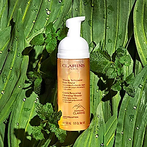 Clarins Gentle Renewing Cleansing Mousse | Cleanses, Gently Exfoliates & Refreshes | Foaming Mousse |Soap-Free|SLS-Free | Dermatologist Tested | Exfoliating Tamarind Pulp Extract Rich In AHAs | 5.5 Oz