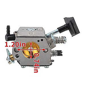 partszen 4203 120 0601 Carburetor 4203 120 0603 for BR400 SR320 SR340 SR380 SR400 SR420 BR320 BR340 BR380 BR420 Backpack Leaf Blower with Spark Plug Fuel Line Air Filter