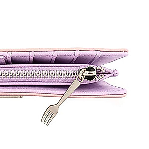 Loungefly x Disney The Little Mermaid Dinglehopper Faux Leather Bi-fold Wallet (Pink/Blue, One Size)