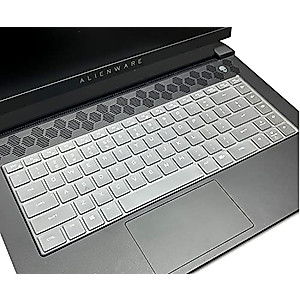 Keyboard Cover for Dell Alienware M15 R6 & M15 R5 Gaming Laptop, Dell Alienware X16 M16 M1, Dell Alienware x15 R1 & x17 R1, Dell G16 7630 7620 Gaming Laptop Keyboard Skin Cover Protector, TPU