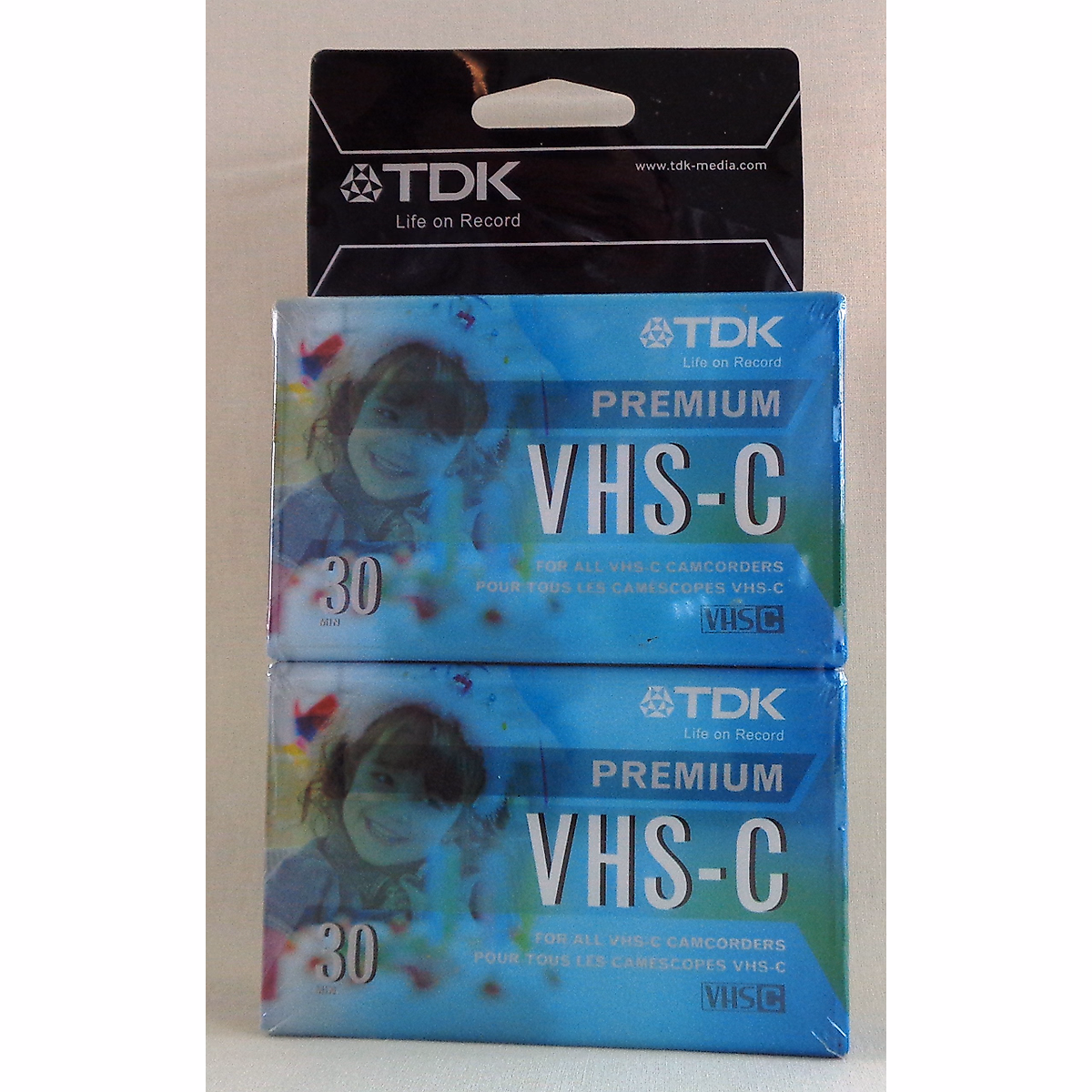 TDK - VHS-C High Grade HG Ultimate Camcorder Blank Media Video Cassette Tape x2