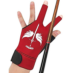 ANIMSWORD Breathable and Comfortable Billiard Pool Gloves Fits on Left Hand or Right Hand for Snooker Cue Sport Glove