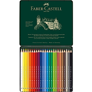 Faber-Castel FC117524 Albrecht Durer Artist Watercolor Pencils In A Tin (24 Pack), Assorted