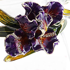 Glass Tea Cup Coffee Mug,Hand Blown Glass Drinking Mug Made of Lead-free Glass and Enamels