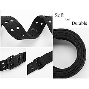 Gelante Canvas Double Grommet Hole Belt 12 Colors