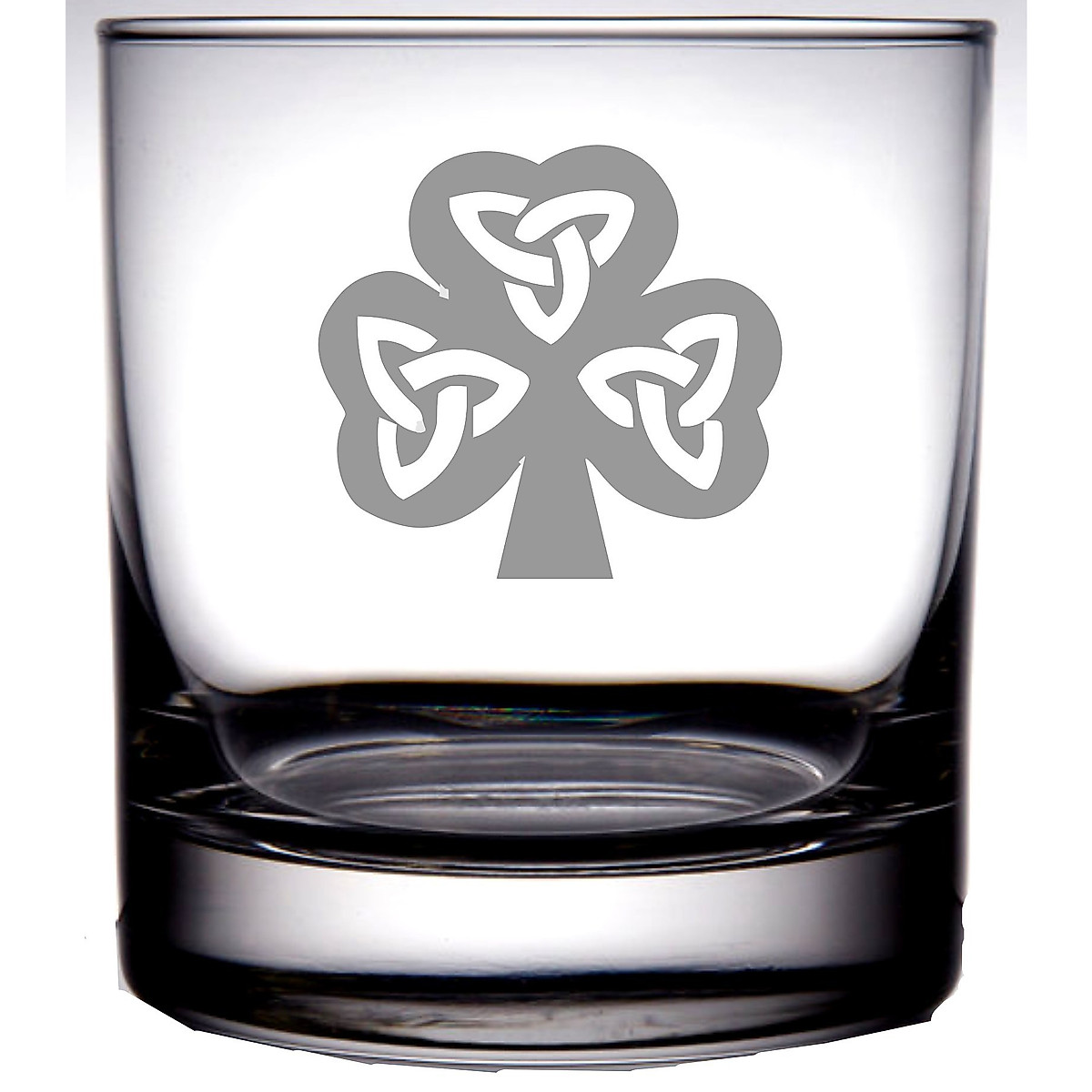 IE Laserware Irish Celtic Shamrock Whiskey Rocks | National flower of Ireland | Three lobes represent Holy Trinity, Land-Sea-Sky, Faith-Hope-Love