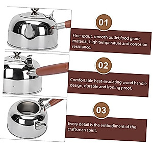 LABRIMP 2 Pcs Kettle Electric Coffee Espresso Maker Japanese Tea Pots Vintage Tea Cups Tea Pots for Loose Tea Coffee Mixer Electric Tea Maker Turkish 304 Stainless Steel