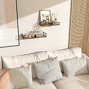 MEBRUDY Small Floating Shelves Set of 4