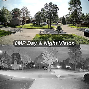 4K 8MP PoE IP Outdoor Vandal Proof Dome Camera for Existing System, 2.8mm Wide Angle, 65ft Night Vision, H.265, ONLY Compatible with Hik Vision Uniview NVR, NDAA Compliant