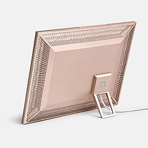 Aura Smith WiFi Digital Picture Frame | The Best Digital Frame for Gifting | Send Photos from Your Phone | 2K Display | Quick, Easy Setup in Aura App | Free Unlimited Storage | (Platinum Rose)