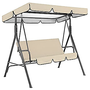 GLUTINOUS Rain Cover Garden Rain-Proof Cover Outdoor Patio Swing Chair Dust Covers Waterproof Swing Seat Top Cover Hammock Awning (Size : 195 * 125 * 15cm)