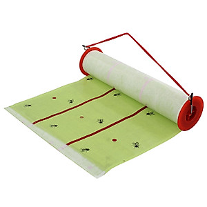 Ruralty Fly Tape Trap - 30ft Horizontal or Vertical Hanging Adhesive Indoor and Outdoor 3pk Insect Fly Trap Ribbon Roll