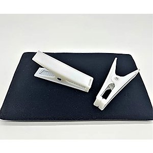 NAHANCO Giant Fitting Clip for Alterations, White Plastic - 50/Carton, Extra Large
