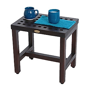 DecoTeak Espalier 18" Lattice Teak Shower Bench