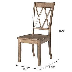 Wycian Boho High Chair, Wood Chair Seat Replacement 2PCS Brown Living Room Bedroom Dining Rooms Garden