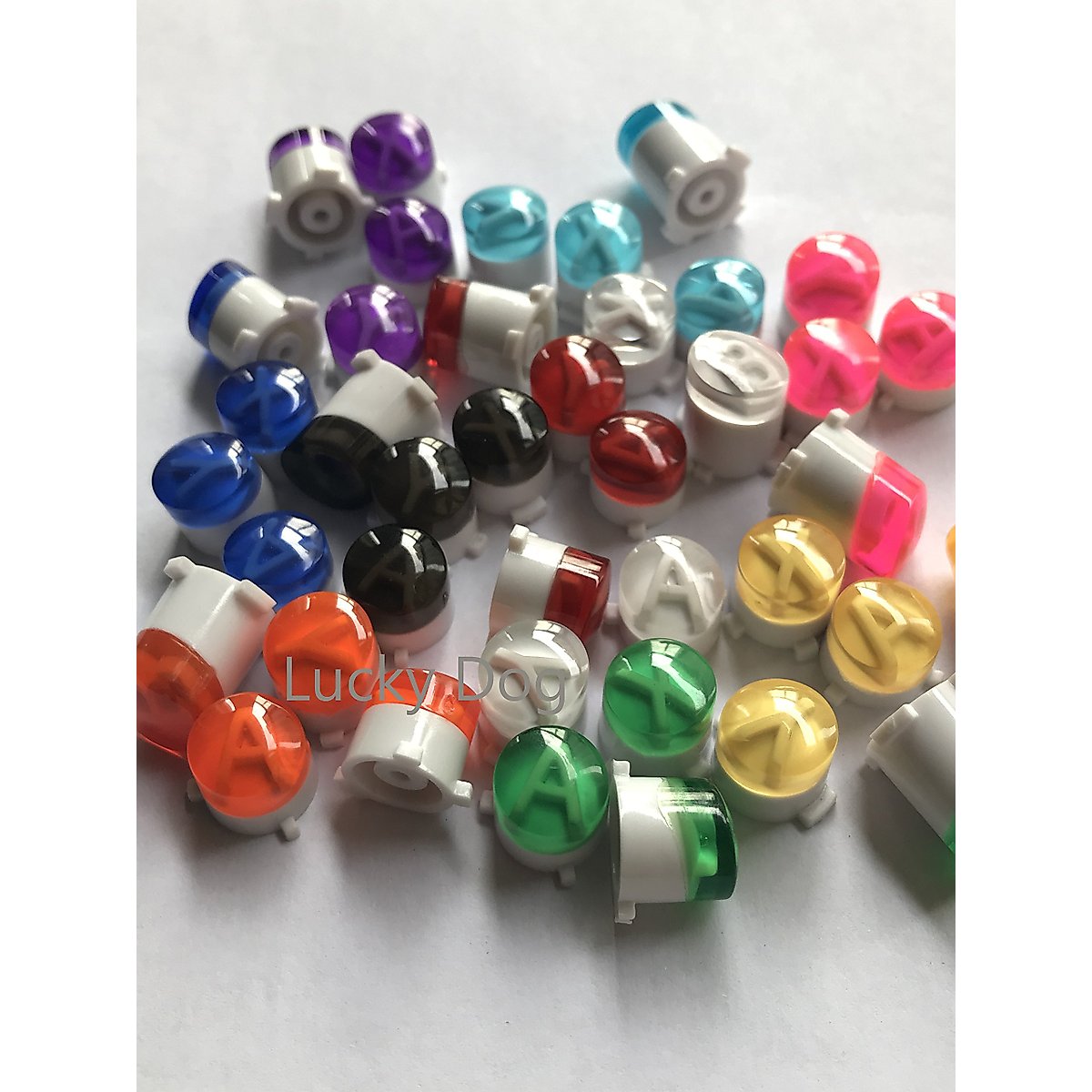 Red Bullet Buttons ABXY Mod Kit Joystick for Xbox One Xbox One Slim Elite Controller