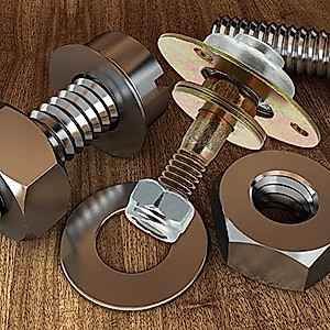 DOITOOL 4pcs Rocking Chair Hardware Rocking Chair Bearing Connecting Pieces Furniture Accessories Furniture Connecting Fittings M8x45mm