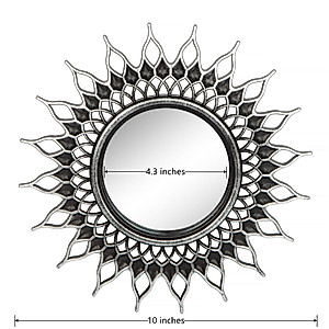 Kelly Miller Small Round Mirrors for Wall Decor Set of 3 - Great Home Accessories for Bedroom, Living Room & Dinning Room (M014)