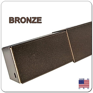 Midwest Hearth Adjustable Rod and Valance Kit for Fireplace Spark Screens (Antique Bronze) Made in USA