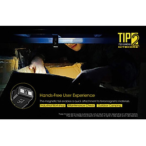 Nitecore TIP 2 (TIP2) Keychain Flashlight, 720 Lumen LED High Lumen USB Rechargeable for EDC Pocket with LumenTac Charging Cable