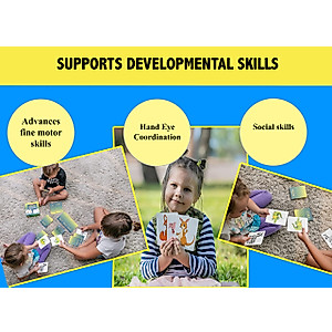 SPARK INNOVATIONS Animal Matching Cards, Kids Game, Memory Game with Animal Picture Cards, Toddler Games, Matching Game, Preschool Games