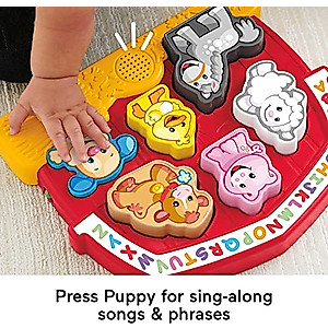 Fisher-Price Laugh & Learn Toddler Shape Sorting Toy Farm Animal Puzzle With Music & Sounds For Ages 1+ Years