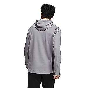 adidas Men's Game and Go Pullover Hoodie, Grey/Solid Grey, Medium