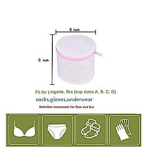 Julytech Mesh Bra Laundry Wash Bag for Blouse, Hosiery, Stocking, Underwear, Bra and Lingerie, Travel. Delicates Robust (2Pack Bra Bag)