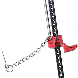 HIRCQOO 1/10 RC Simulation Metal Mini Lifting Jack Slideable Jack Tool RC Decorations Accessories Compatible with Traxxas TRX-4 Tamiya CC01 Axial SCX10 D90 Redcat HSP 90046 D110 1/10 RC Crawler Car