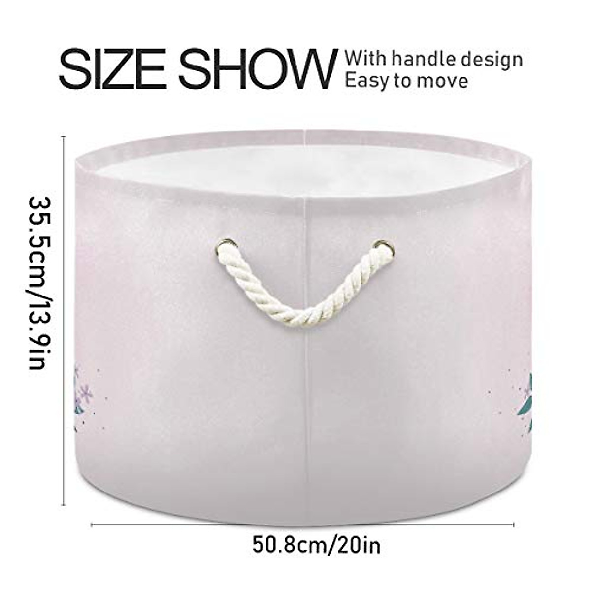 Large Storage Basket for Toys Cute Swan Storage Bin Box Kids Laundry Hamper for Nursery Clothes, Toys, Books, Home Decor