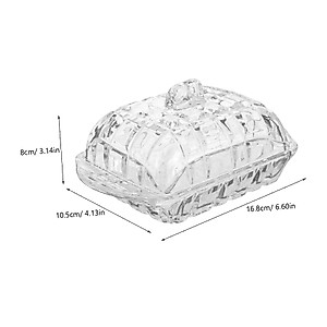 IFANLANDOR Cupcake Display Stand Clear Cake Stand Mini Cupcake Stand Cupcake Holder with Lid Cupcake Stands Clear Display Stand Centerpiece Table Decorations Fruit Tray Dessert Glass Plate