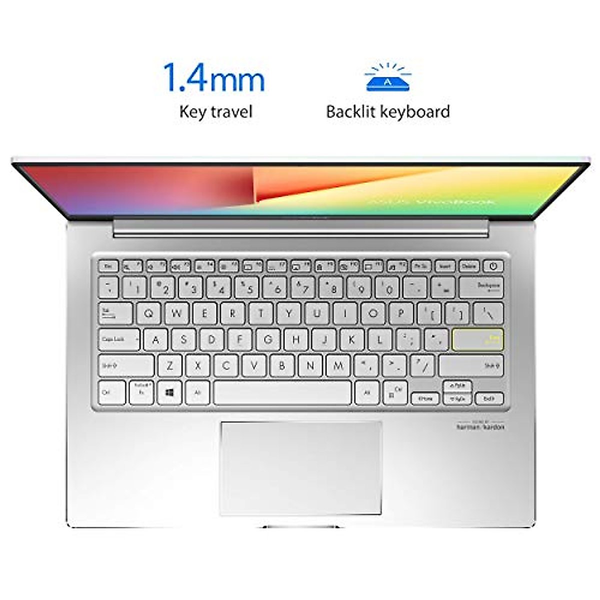 ASUS VivoBook S13 Thin and Light Laptop, 13.3 FHD Display, Intel Core i5-1035G1 CPU, 8GB LPDDR4X RAM, 512GB PCIe SSD, Windows 10 Home, Fingerprint Reader, Dreamy White, S333JA-DS51-WH (Renewed)