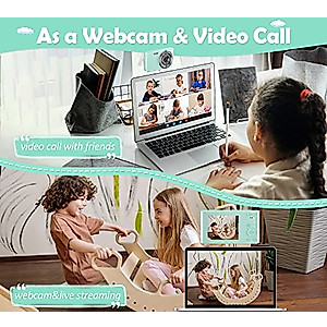 UIKICON Digital Camera, FHD 1080P Kids Camera Video Camera with 32GB SD Card 16X Digital Zoom, Compact Point and Shoot Camera Portable Small Camera for Teens Students Boys Girls - Green