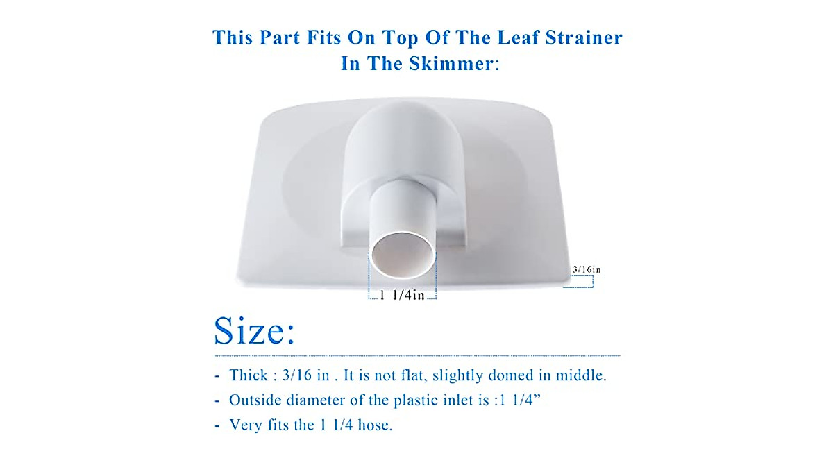 SFX Pool Vacuum Plate Adapter for Summer Waves