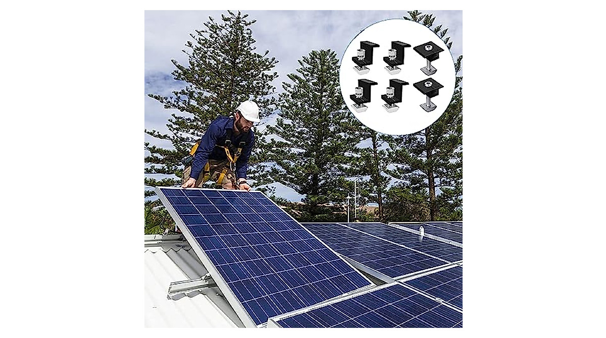 Solar Panel Clamps - Durable Aluminum Mounting Brackets