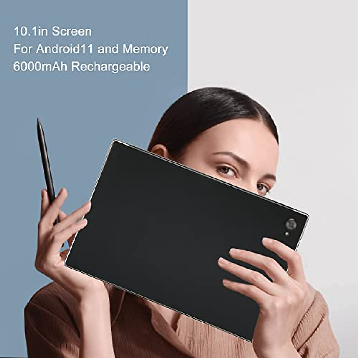 10.1 Inch HD Tablet, 1960x1080 IPS 8 Core CPU Tablet for 11, 2.4G 5G WiFi Dual Band Calling Tablet, 8MP 20MP Dual Camera Tablet for Home, Office, Travel