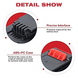 2PACK 3.0Ah 18V/20Vmax PCC680L Li-ion Battery and PCC692L Charger Replace for Porter Cable 18V/20V Battery Compatible with Porter Cable Battery PCC680L, PCC681L, PCC682L, PCC685L, PCC685LP, PCC699L