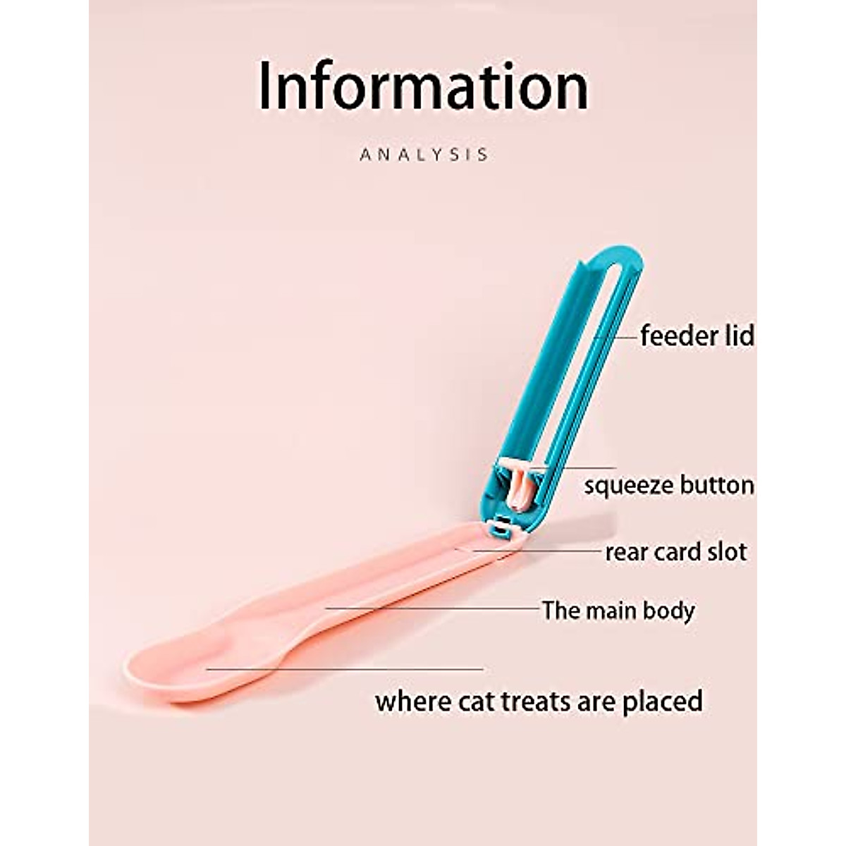 Nuatpetin Cat Food Spoon, Safe Cat Strip Squeeze Spoon, Reusable Cat Strip Lickable Liquid Treat Universal BPA Free Pet Feeder Spoon, Cat Wet Food Spoon, Pet Feeder Cat Treats Spoon Plastic