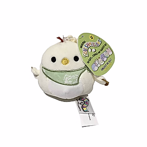 Kellytoy 3.5” Squishmallows Backpack Clip Ons Plush Pillow (Todd Chick with Bandanna)