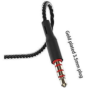 VPB Earbud Headphones with Remote & Microphone, in Ear Earphone Stereo Sound Noise Isolating Tangle Free for iOS and Android Smartphones, Laptops (Mixed Color 4 Pairs)