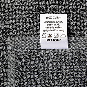 Juvale 2 Pack Letter B Monogrammed Hand Towels, Gray Cotton Hand Towels with Silver Embroidered Initial B for Wedding Gift, Bridal Shower, Baby Shower, Anniversary (16 x 30 Inches)