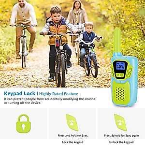 Walkie Talkies for Kids Adults Long Range Rechargeable 3 Pack, Drop Proof Walkie Talkies Toys Gifts for Girls Boys Age 3 5 6 8 9 12, USB Walkie Talkies for Outdoor Indoor Play Camping Birthday Party