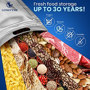 29.6 Mil,1 Gallon Mylar Bags-Mylar Bags 1 Gallon-Gallon Mylar Bags-1 Gallon Mylar Bags for Food Storage-Mylar Food Storage Bags(Pack of 30)