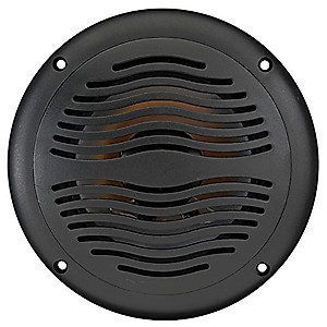 Magnadyne WR65B Water-Resistant 6-1/2" 2-Way Speakers with Integrated Grill/Frame | Black (Sold as a Pair)